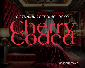 9 Trendy Cherry Coded Bedding Ideas | Castle Home - Luxury Bedding